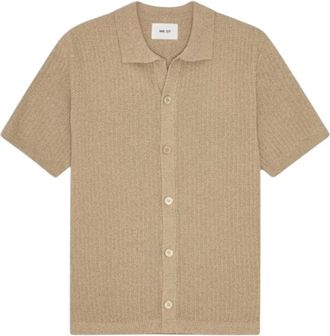 Nn.07 Nn07, Homme, Chemises, Beige, Taille: M Knit Polo