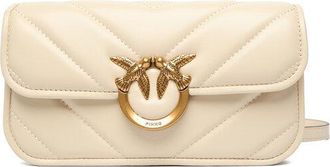 Pinko Handtasche Love Box Baguette Al 25-26 PLTT 105083 A2W2 Écru