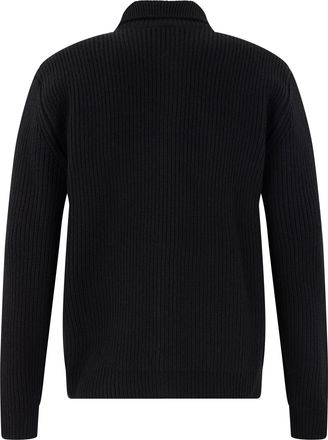Slowear Virgin Wool Cardigan - Black