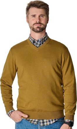 Casamoda Pullover Uni Senfgelb 5XL