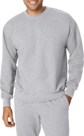 Hanes Mens Ultimate Heavyweight Fleece Sweatshirt, Light Steel, Large