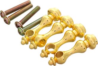 SOLUSTRE 4 STÜCKE Metallspindeln für Möbel Geländerpfosten Endkappen aus Robustem Metall für Glasgeländer Weinschrank und Servierwagen Einfache Montage Goldfar