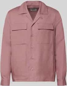 Antony Morato Regular Fit Hemdjacke aus Leinen-Viskose-Mix