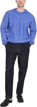 Department Five Department Five - Pantalon jogger en denim pliss&eacute; - Homme - Jeans - Bleu - Taille: W30