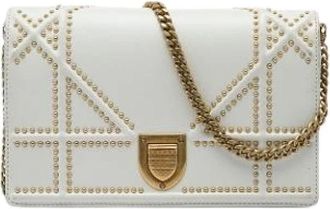 Dior Pre-owned Diorama Wallet on Chain - - Pre-owned - Damen - Wei&szlig; - ONE SIZE