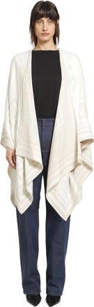 Fendi Wool Jacquard Poncho