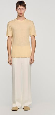 Sandro T-shirt en lin
