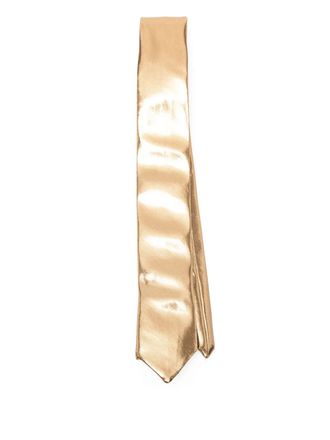 Alysi Krawatte im Metallic-Look - Gold