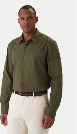 Calvin Klein Hemd LV04LB148G Khakifarben Slim Fit