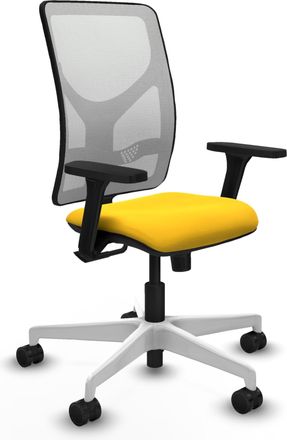 Piqueras y Crespo Computerstuhl mit 3D-Armlehnen, h&ouml;henverstellbare Lendenwirbelst&uuml;tze, ausgestattet mit 3 Positionen und Schneideschaum, mit Rollen von 65 mm, Nylon, W