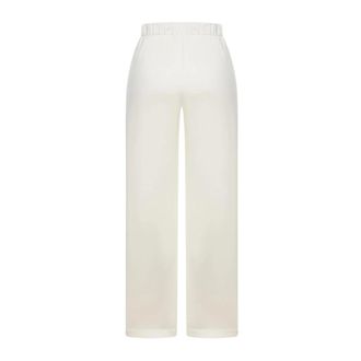 Max Mara Weite Hose mit elastischem Bund - - Trousers - Damen - Wei&szlig; - XS