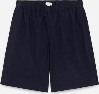 Arket Shorts Aus Baumwoll-Popeline -Blau