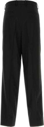 Dolce & Gabbana Mens Tela Di Lana Str Nero Pantaloni Trousers