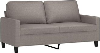 vidaXL 2-Sitzer-Sofa Taupe 140 cm Stoff Vidaxl