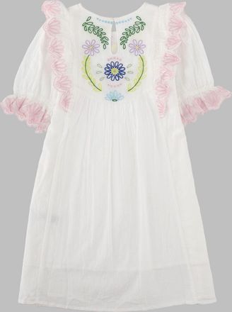 Bellerose Embroidered Cotton Dress - White