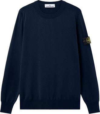 Stone Island Homme, Pulls, Bleu, Taille: M 5100053 Pull ras du cou doux