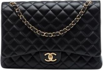Chanel Sac port&eacute; &eacute;paule Pre-owned Double Flap - Femme - Pre-owned - Noir - Taille: ONE Size