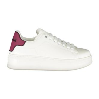 Ga&euml;lle Paris Rote sportliche Schn&uuml;rschuhe mit Kontrastdetails - - Shoes - Damen - Wei&szlig; - 37 EU
