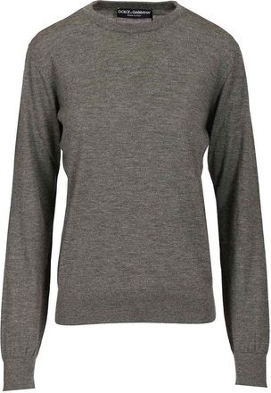 Dolce & Gabbana Pull Col Rond - Gris