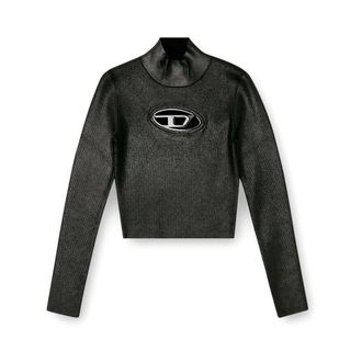 Diesel Femme, Pulls, Noir, Taille: 40 FR Pull Col Roulé