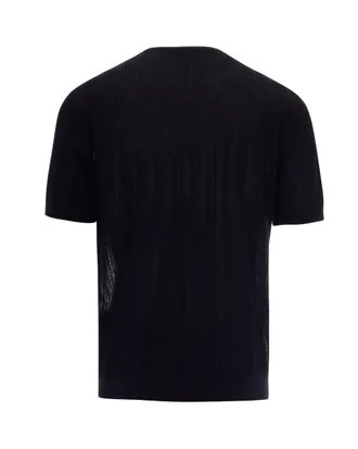 Emporio Armani Mens T-Shirt Girocollo Black Beauty Cotton T-Shirts And Polos