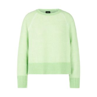 Marc Cain Rundhals-Strickpullover im entspannten Schnitt - - Knitwear - Damen - Gr&uuml;n - M