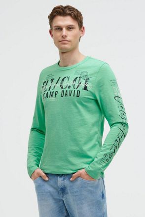 Camp David Langarmshirt aus Baumwolle