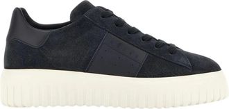 Hogan Homme, Chaussures, Bleu, Taille: 42 EU H-Stripes Baskets
