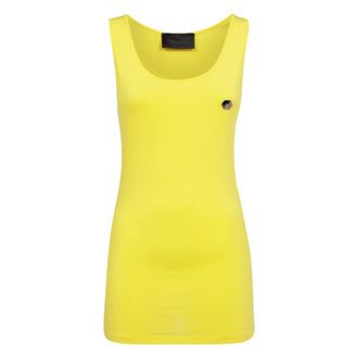 Philipp Plein Tank Top Basic One - - Tops - Damen - Gelb - XS