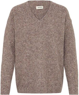 Oxmo V-Ausschnitt-Pullover OXISelma Kuscheliger Pullover
