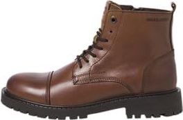 Jack & Jones Homme Jfwtremor Leather Boot Sn Bottines à Lacets, Cognac, 42 EU