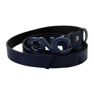 Costume National Femme, Accessoires, Bleu, Taille: ONE Size Ceinture en Cuir Bleu Fonc&eacute; pour la Mode