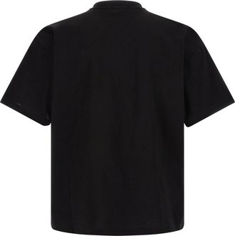 Versace Logo-Embroidered T-shirt - black