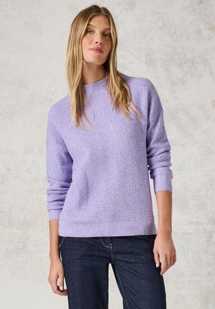 Cecil Strickpullover mit Materialmix