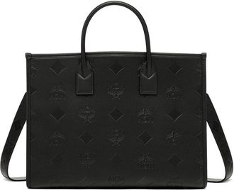 MCM Maxi Visetos Tote - - Bags - Damen - Schwarzk - ONE SIZE