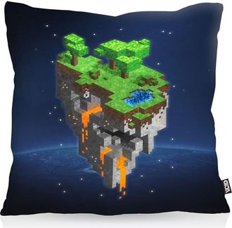Void Watches Mine Tower Kissenbezug Kissenhülle Outdoor Indoor Cube Block würfel Spiel Game, Kissen Größe:40 x 40 cm