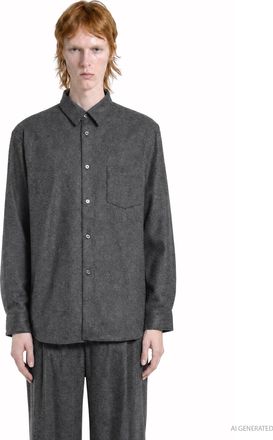 Comme Des Gar&ccedil;ons Wool Felt Pocket Shirt