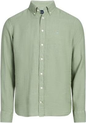 Hackett Chemise droite col am&eacute;ricain en lin