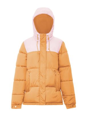 Mymo Wattierte Steppjacke Damen Aprikose Süßes Pink