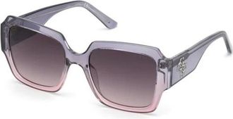Guess Femme, Accessoires, Gris, Taille: 54 MM Addison Butterfly Lunettes de soleil