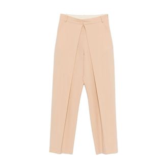 Alysi Bundfaltenhose mit Taschen - - Trousers - Damen - Beige - XS