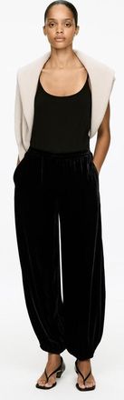 Arket Flie&szlig;ende Samthose -Schwarz