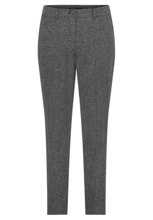 Betty Barclay Damen Businesshose mit Bügelfalte Schwarz/Weiß,44