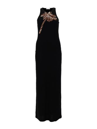 Paco Rabanne Maxikleid - Schwarz