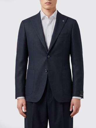 Tagliatore Einreihiger Blazer von aus reiner Schurwolle mit klassischem Revers