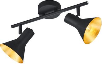 Trio Plafonnier spot de chambre &agrave; coucher spots lampe de couloir or noir Reality lights R80162002