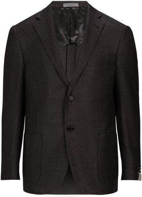 Corneliani Blazer droit en laine m&eacute;lang&eacute;