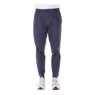 Dondup Blaue Hose mit Rei&szlig;verschluss und Knopf - - Trousers - Herren - Blau - W32