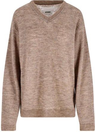 MYTHINKS Pull Col Rond - Beige