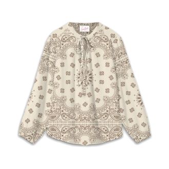 MC2 Saint Barth Seiden Voile Bandana Print Damenbluse - - Blouses & Shirts - Damen - Mehrfarbig - S